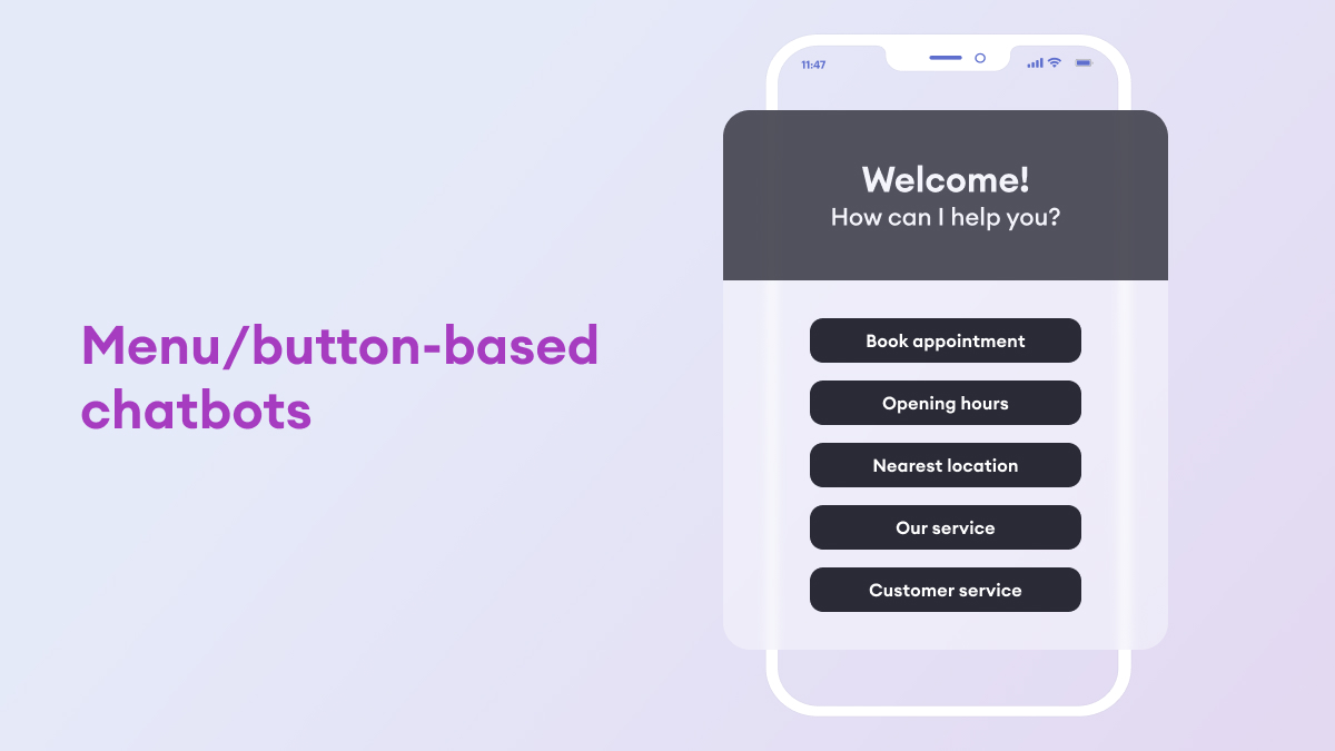 Types of Bots for Business: AI Chatbot or Button-Based One?